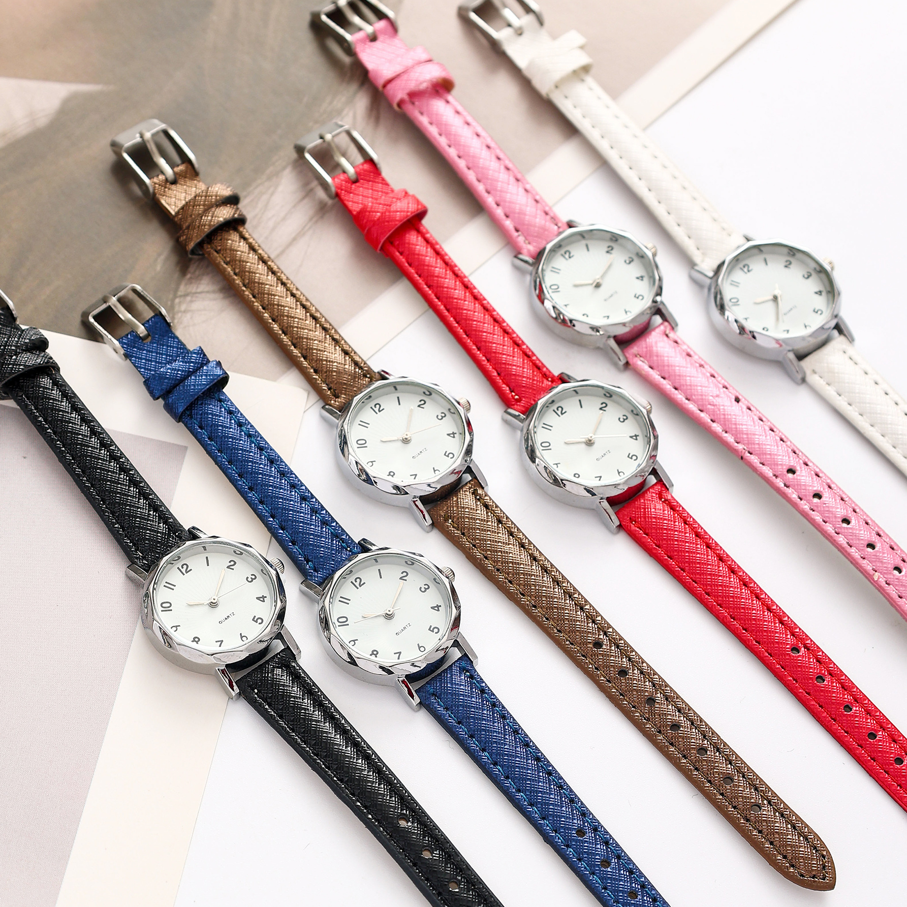 Round Digital Watch Boho Alloy Pointer Quartz Watches Casual - Temu