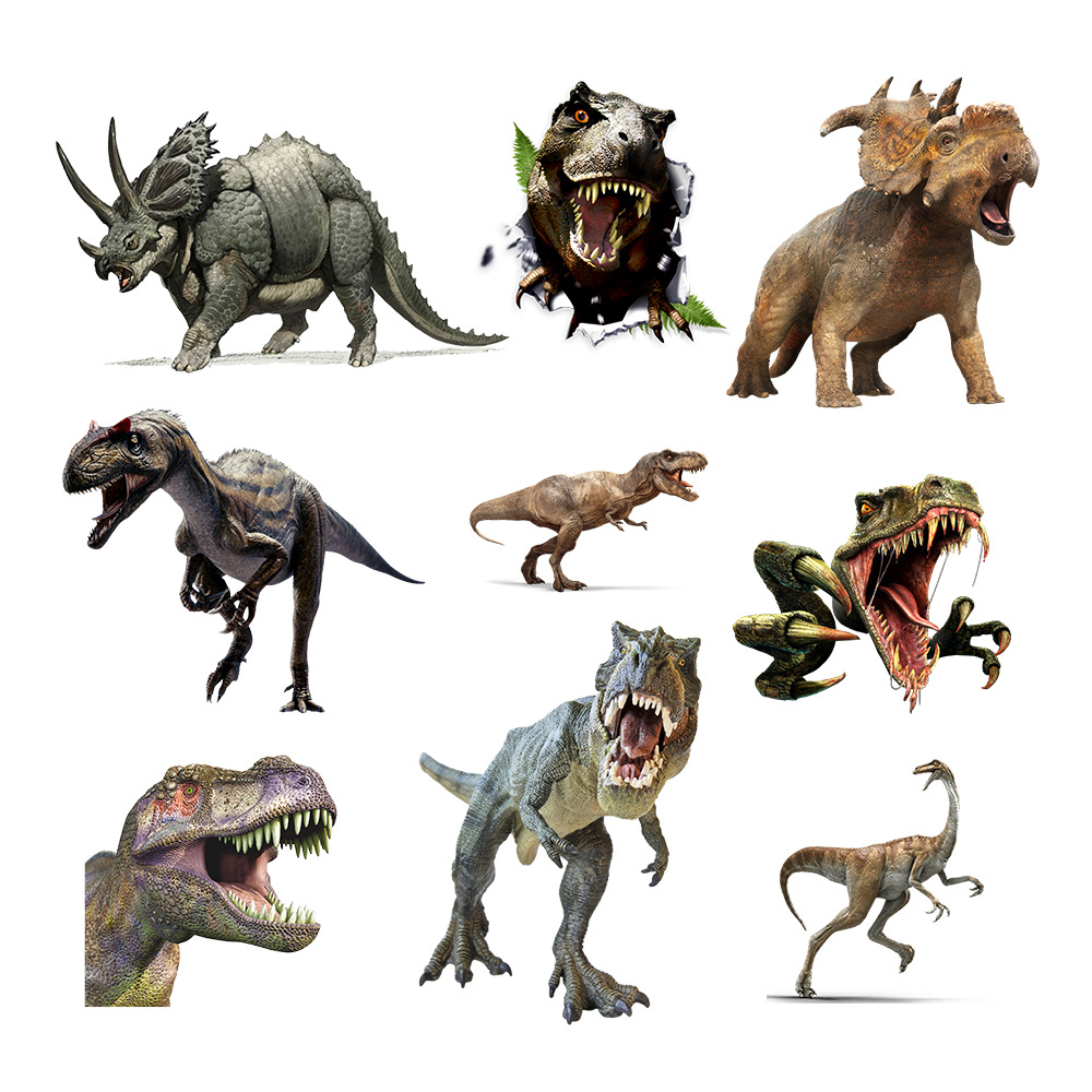 Dinosaur Wall Sticker Realistic Dinosaurs Animals Self - Temu