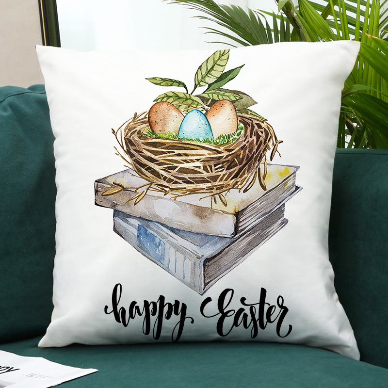 Easter Super Soft Short Plush Throw Pillowcase Home Decor - Temu United ...
