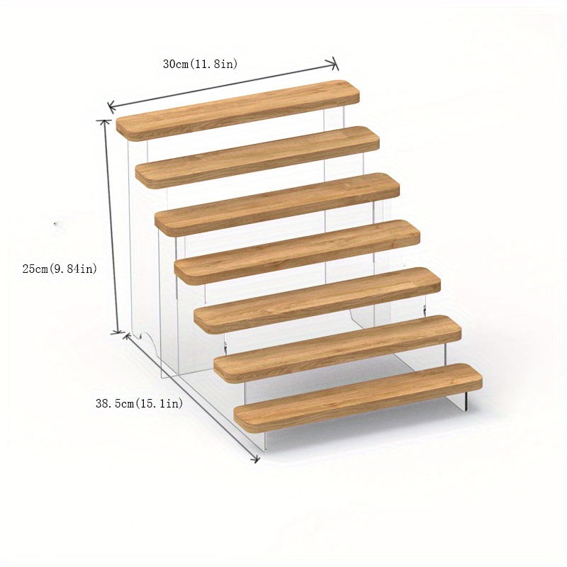Display Riser Shelf Wooden Acrylic Rack Hand operated Model - Temu