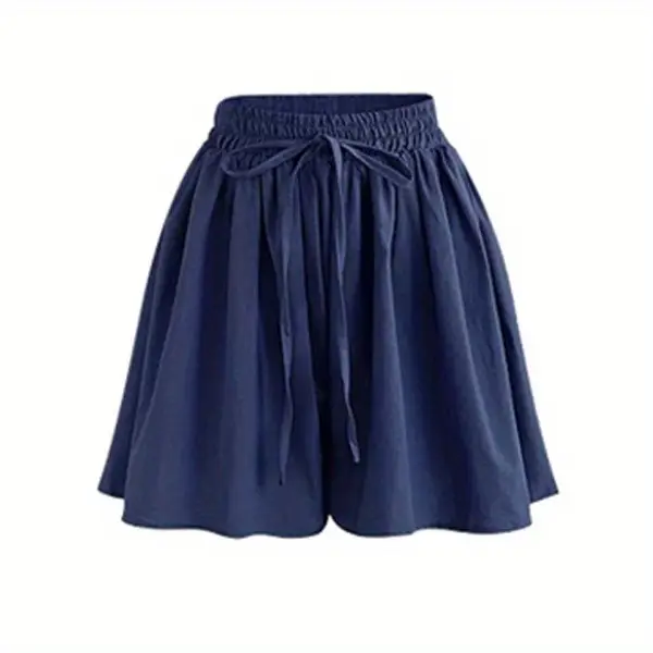 Boho Wide Leg Drawstring Shorts Casual Dual Pockets Smocked Temu