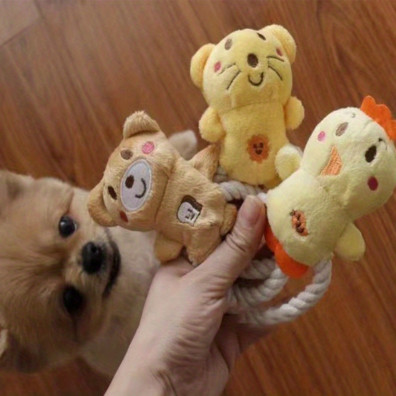 Cartoon Animal Design Random Pet Chew Toy Cute Animal Shape - Temu ...