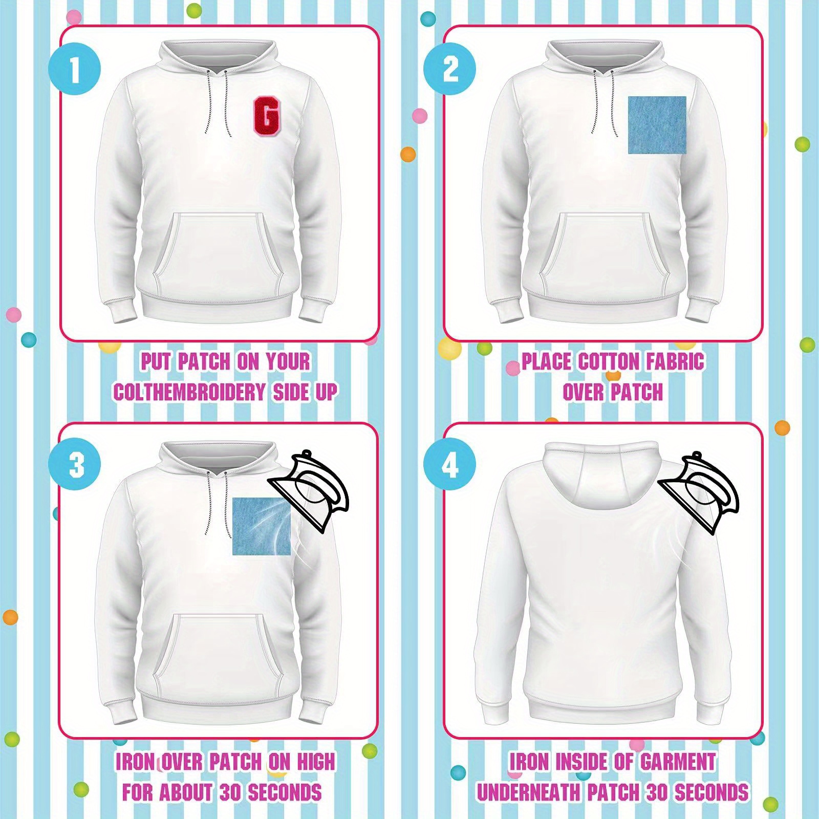 Letter Printing Cloth Label Clothing Accessories - Temu Australia