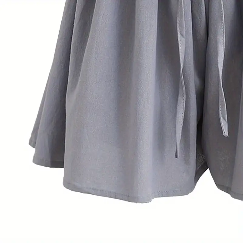 Boho Wide Leg Drawstring Shorts Casual Dual Pockets Smocked Temu