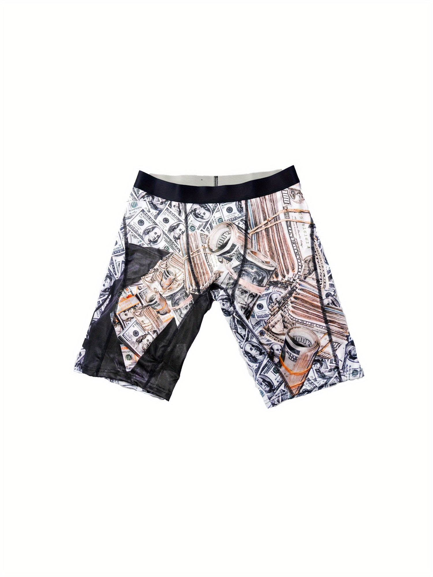 Men's Cotton Graphic Boxer Briefs Silver Dollar Print - Temu New Zealand