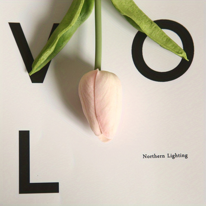 1pc Pu Tulip Artificial Flower Artificial Flower Real Touch Artificial ...