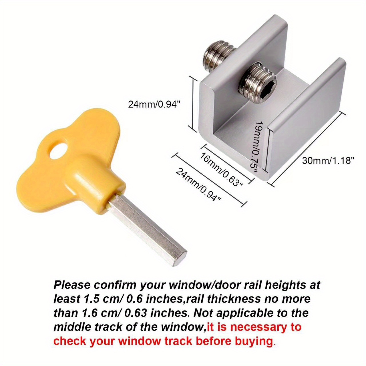 Sliding Sash Stopper, Aluminum Alloy Cabinet Locks Door And Window Lock ...