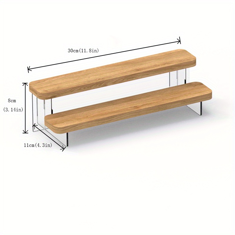 Display Riser Shelf Wooden Acrylic Rack Hand operated Model - Temu