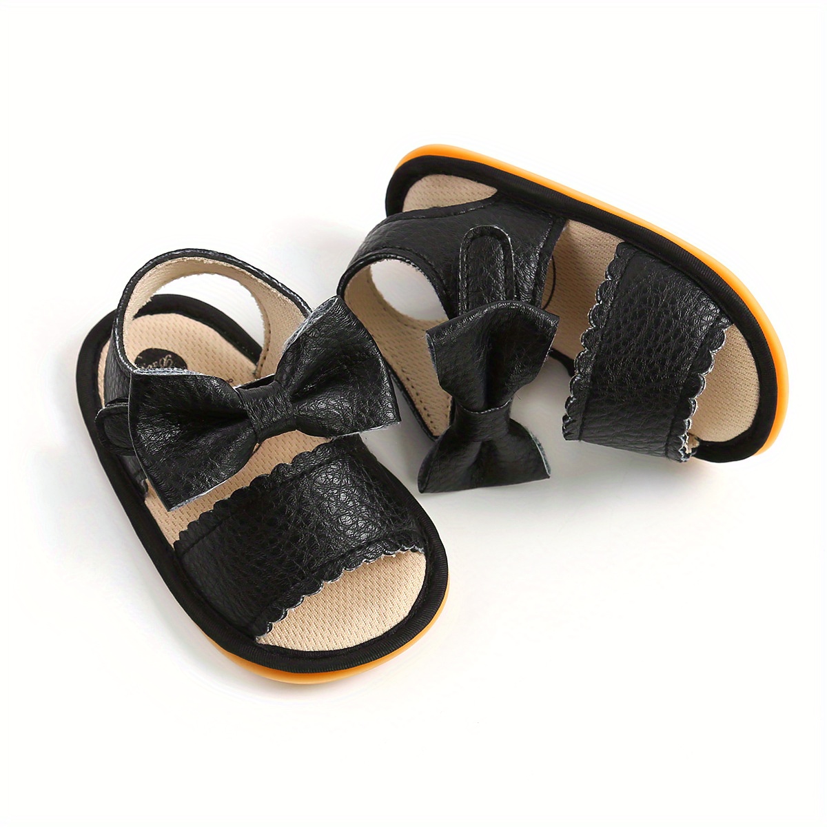 Girls Bowknot Hook Loop Sandals Lightweight Non slip Comfy - Temu Australia