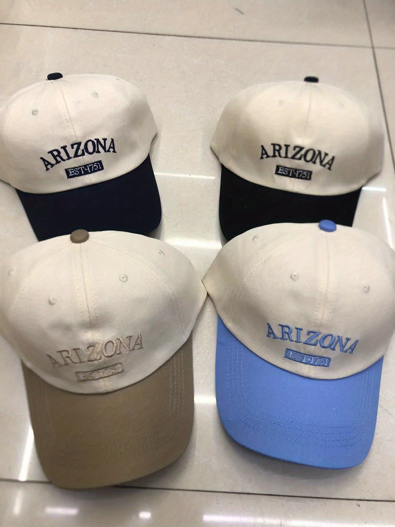 summer womens baseball cap with letter embroidery blocking duck tongue ...