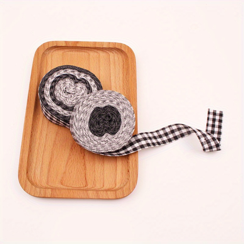 Diy Jute Braided Webbing Burlap Black White Clothing - Temu Australia