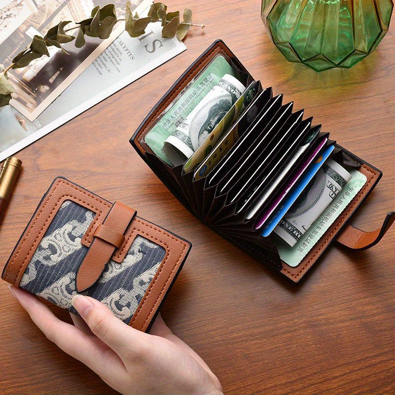 multi card coin purse new folding card holder match short wallet - bags ...