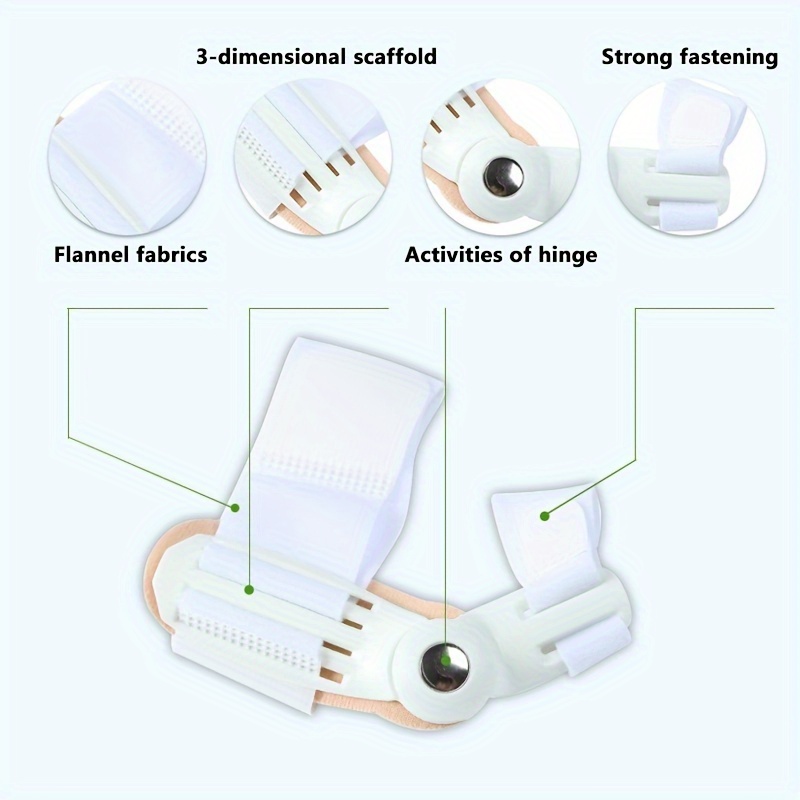 엄지 발가락 용 1 Pc 분리기 적절한 야간 및 가정용 및 정기적으로 교체 발 관리 도구 분리기 들것 발 패드 조정 가능한