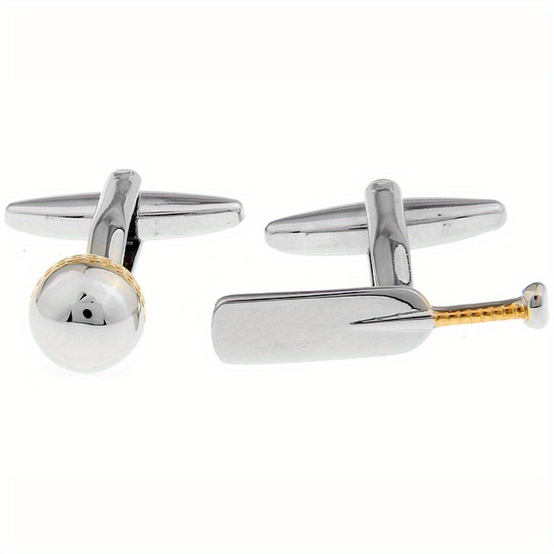 Spot Men's French Sports Ice Hockey Shape Cufflinks Cuff - Temu Australia