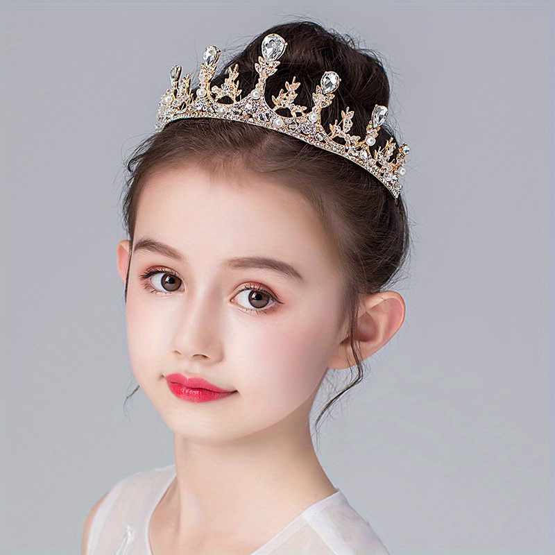 Elegant Trendy Exquisite Princess Rhinestone Crown Headband - Temu ...