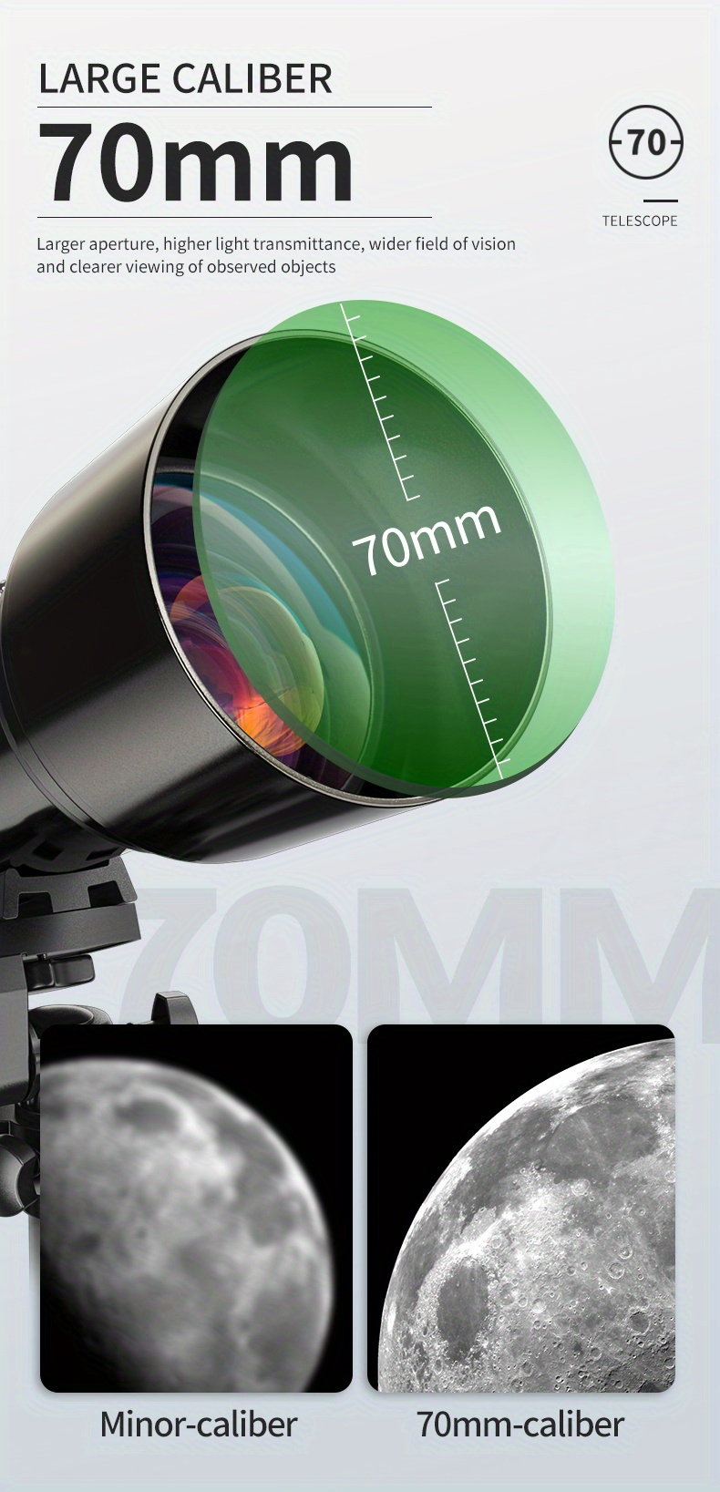 Hd Astronomical Telescope 70400 Small Elementary Entry - Temu