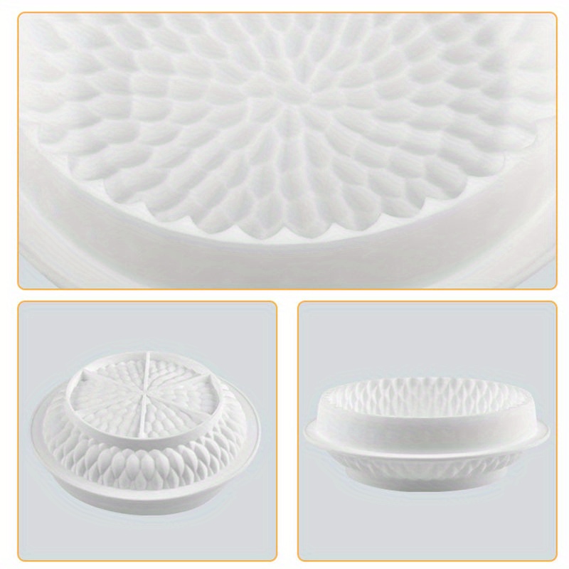 3d Round Silicone Cake Mold Baking Mousse Desserts Bakeware - Temu
