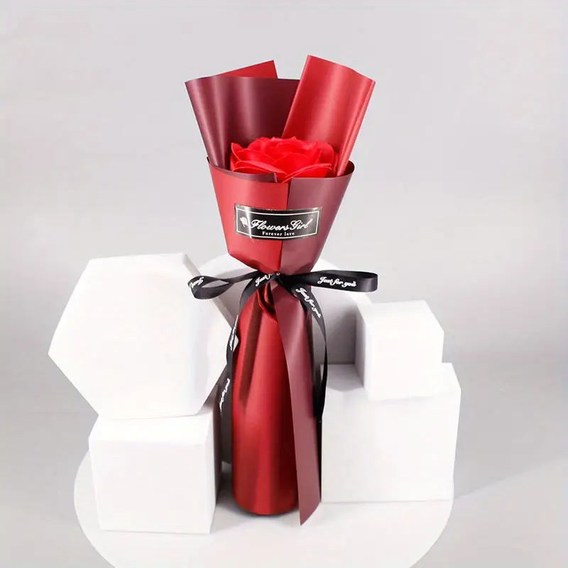 1 Bundle 1 Head Artificial Soap Rose Flower Simulation Rose Temu