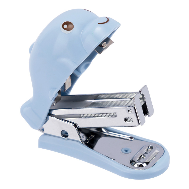 Cute Dolphin Stapler Blue White Small Seal Stapler Simple - Temu United ...