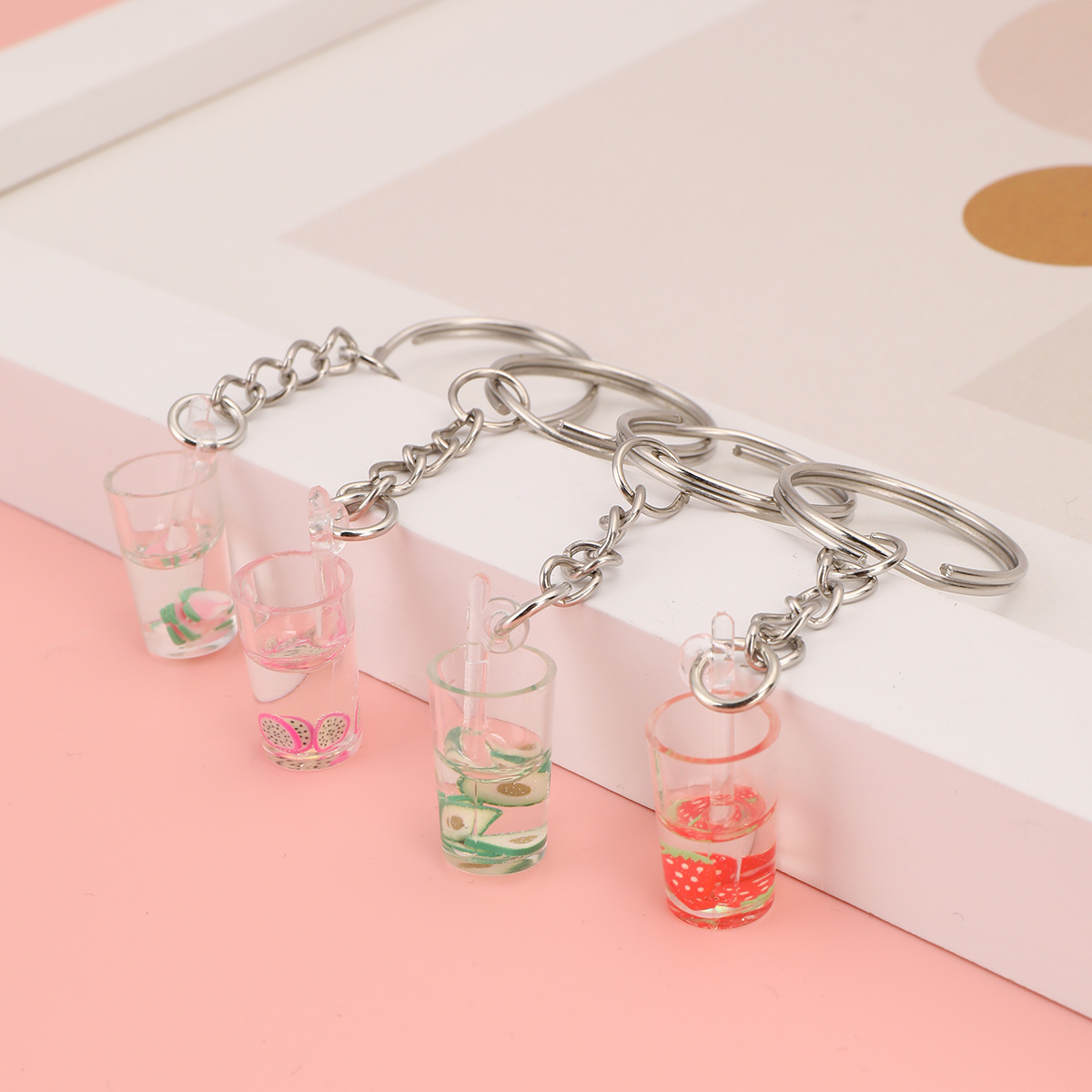 Keychain Simulation Cup Pendant - Temu United Kingdom