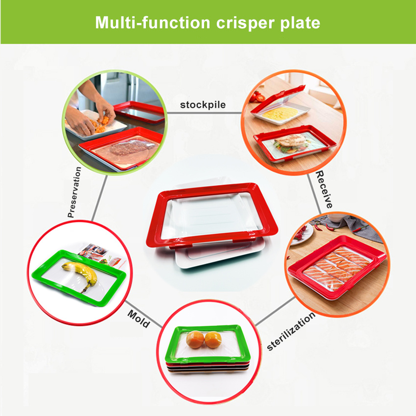 1pc Reusable Stackable Food Preservation Tray With Sealing - Temu ...