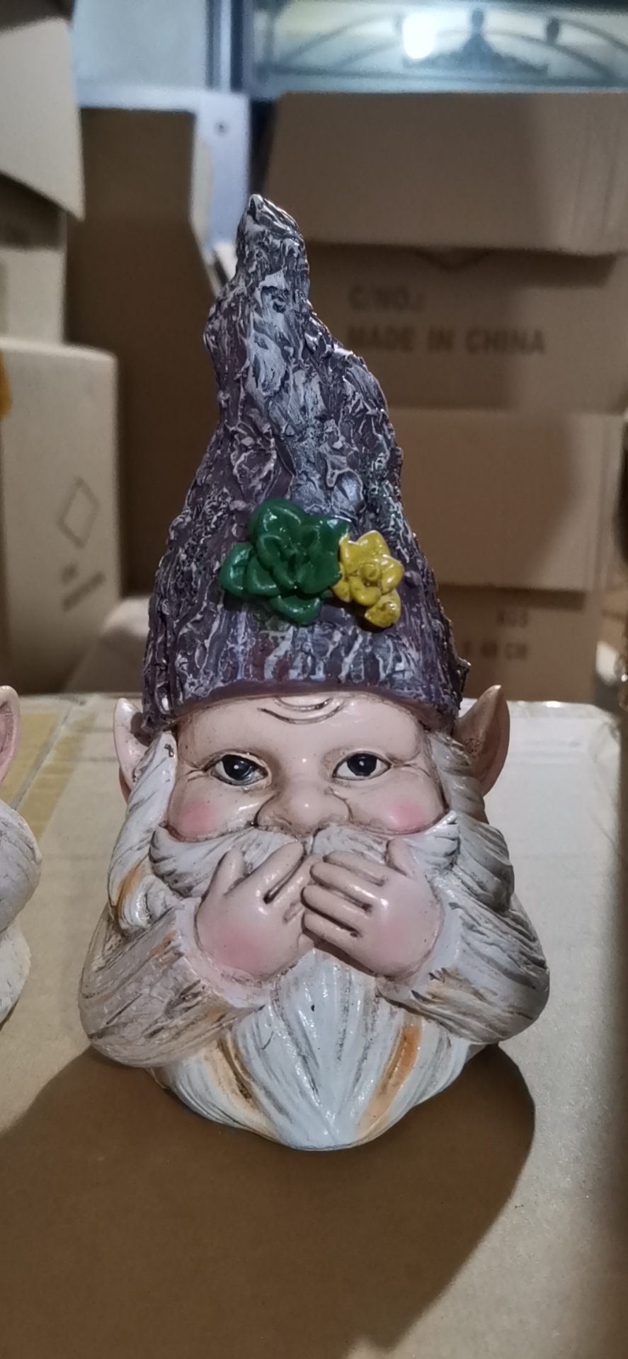 1pc Outdoor Garden Gnome Statue Resin Gnome Figurine Outside Decor For ...