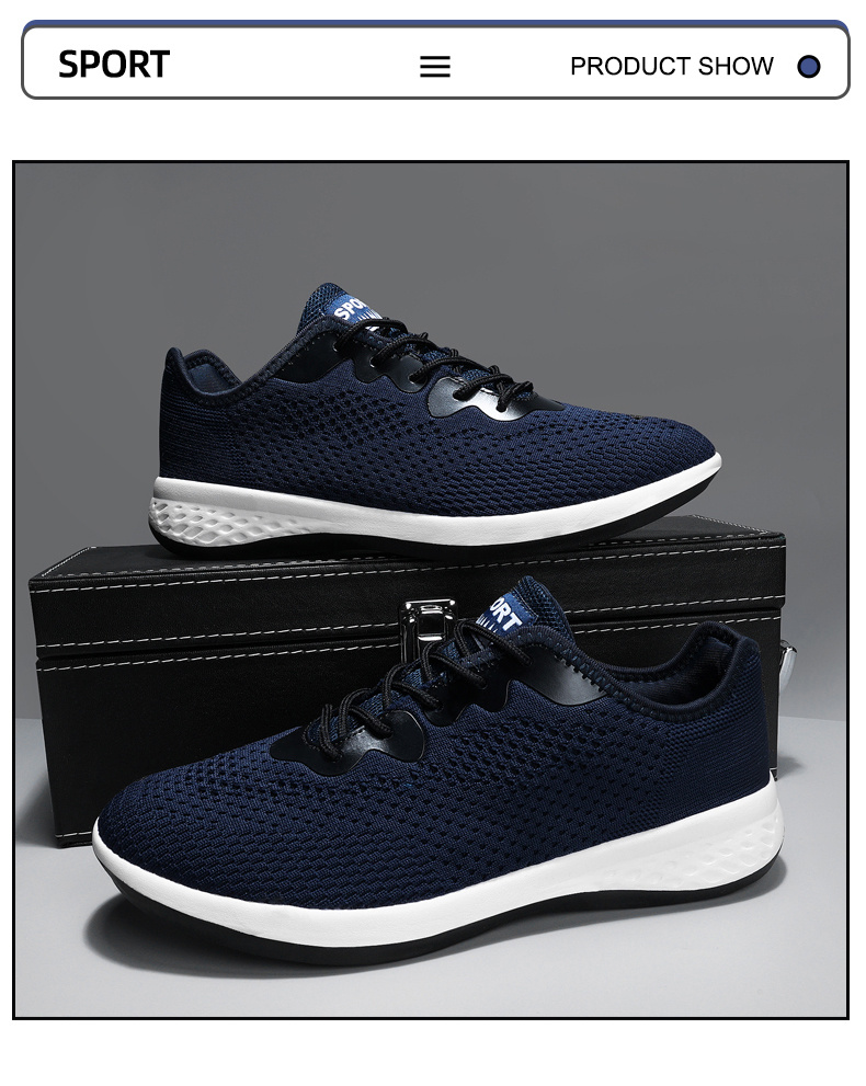 Mens Breathable Lightweight Running Shoes Outdoor Athletic Walking ...