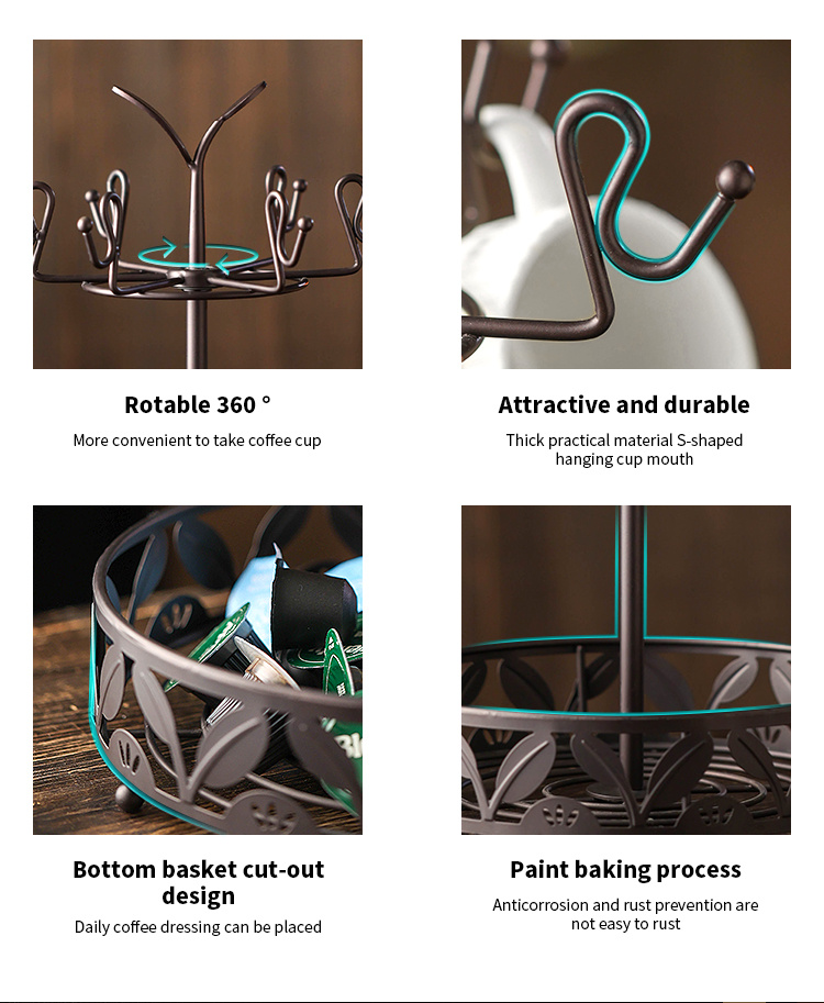 Mug Rotating Mug Stand - Temu