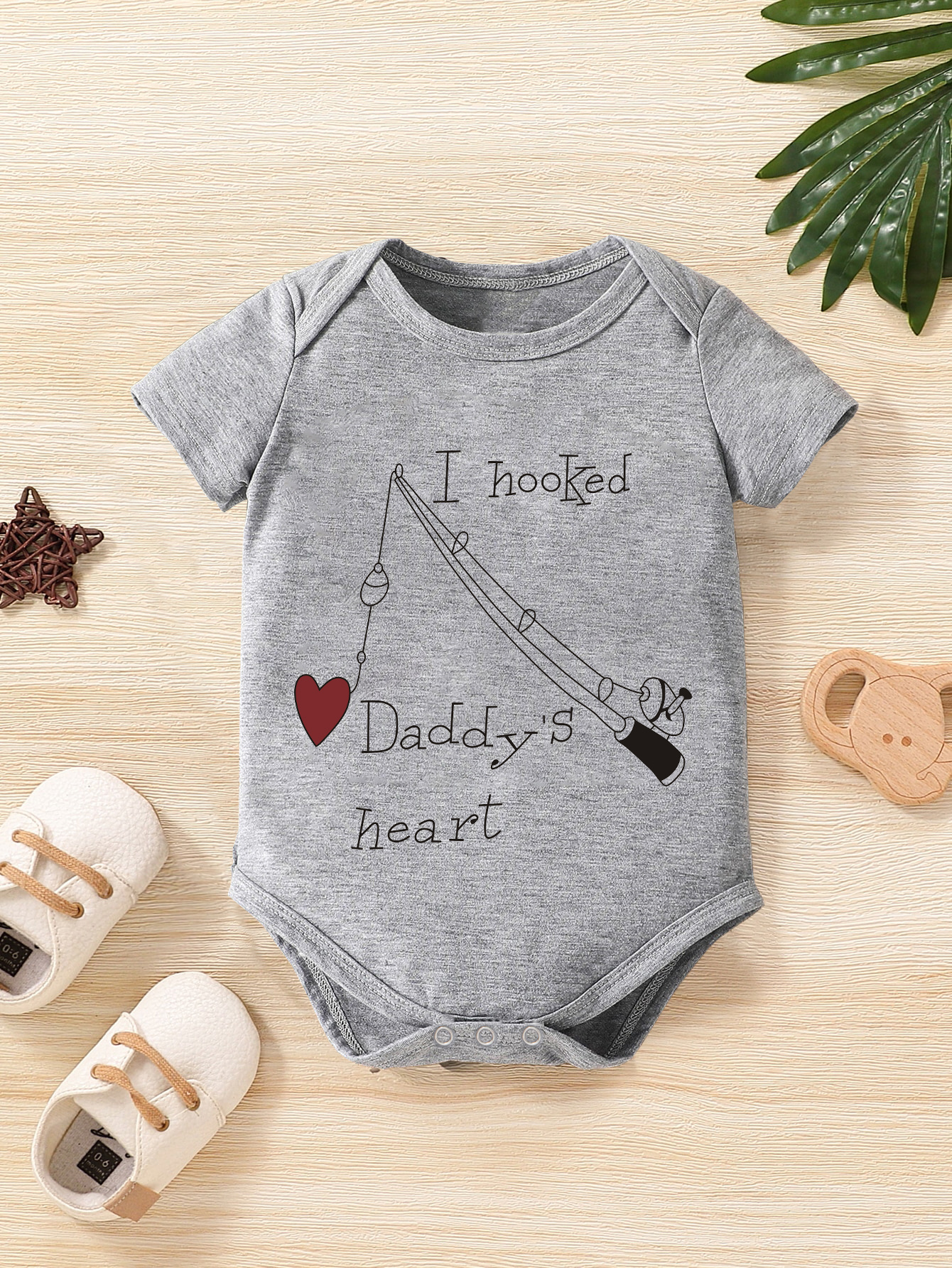 baby boys casual " heart" short sleeve onesie - Temu Netherlands