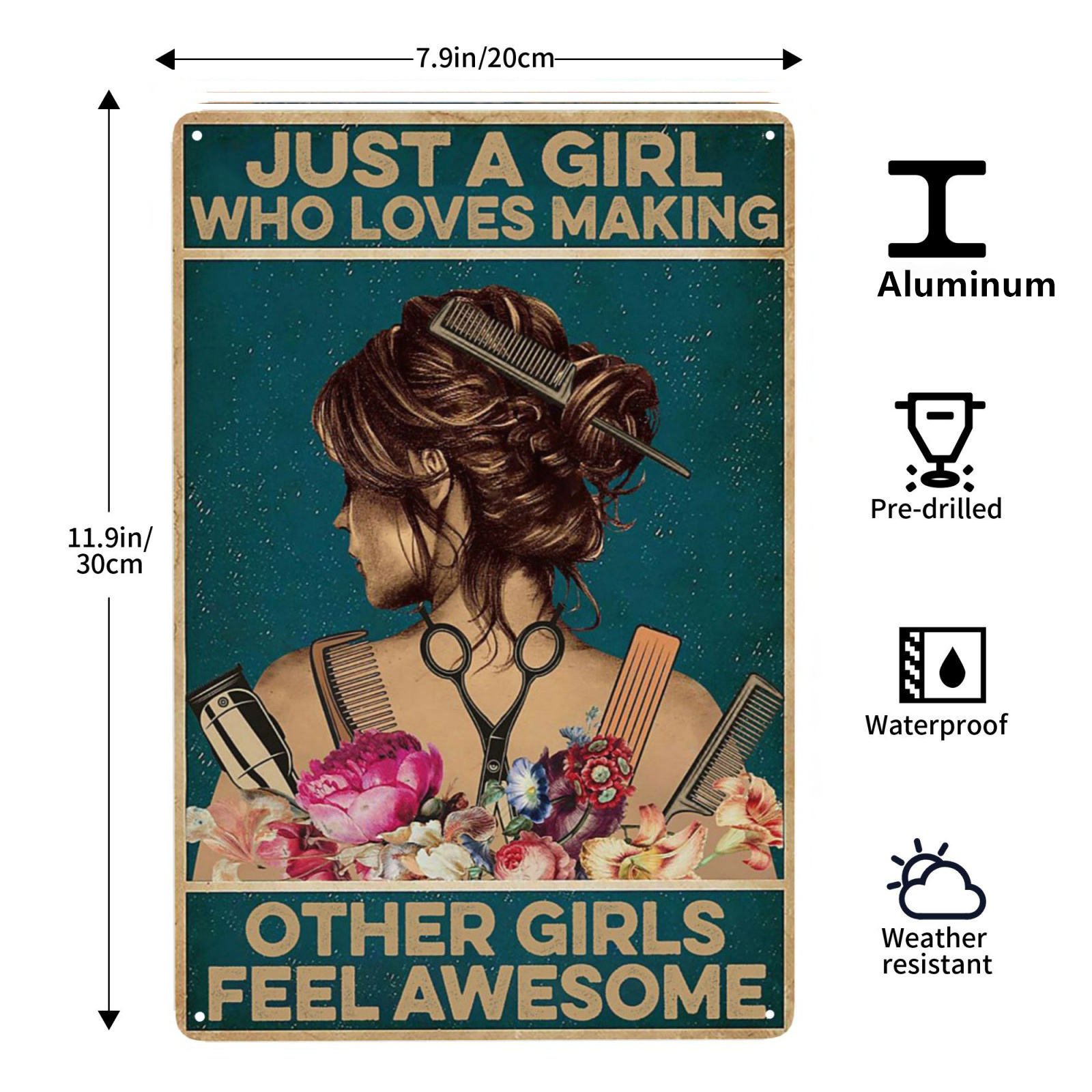 1pc Metal Aluminum Tin Sign Just A Girl Who Loves Making Other Girls 1pc Metal Aluminum Tin Sign Just A Girl Who Loves Making Other Girls