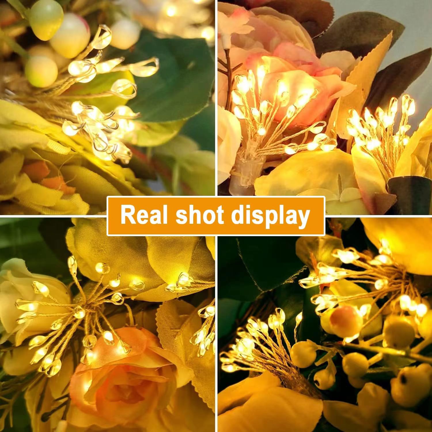 100leds Solar Starburst Firework Twinkle Lights Waterproof - Temu ...