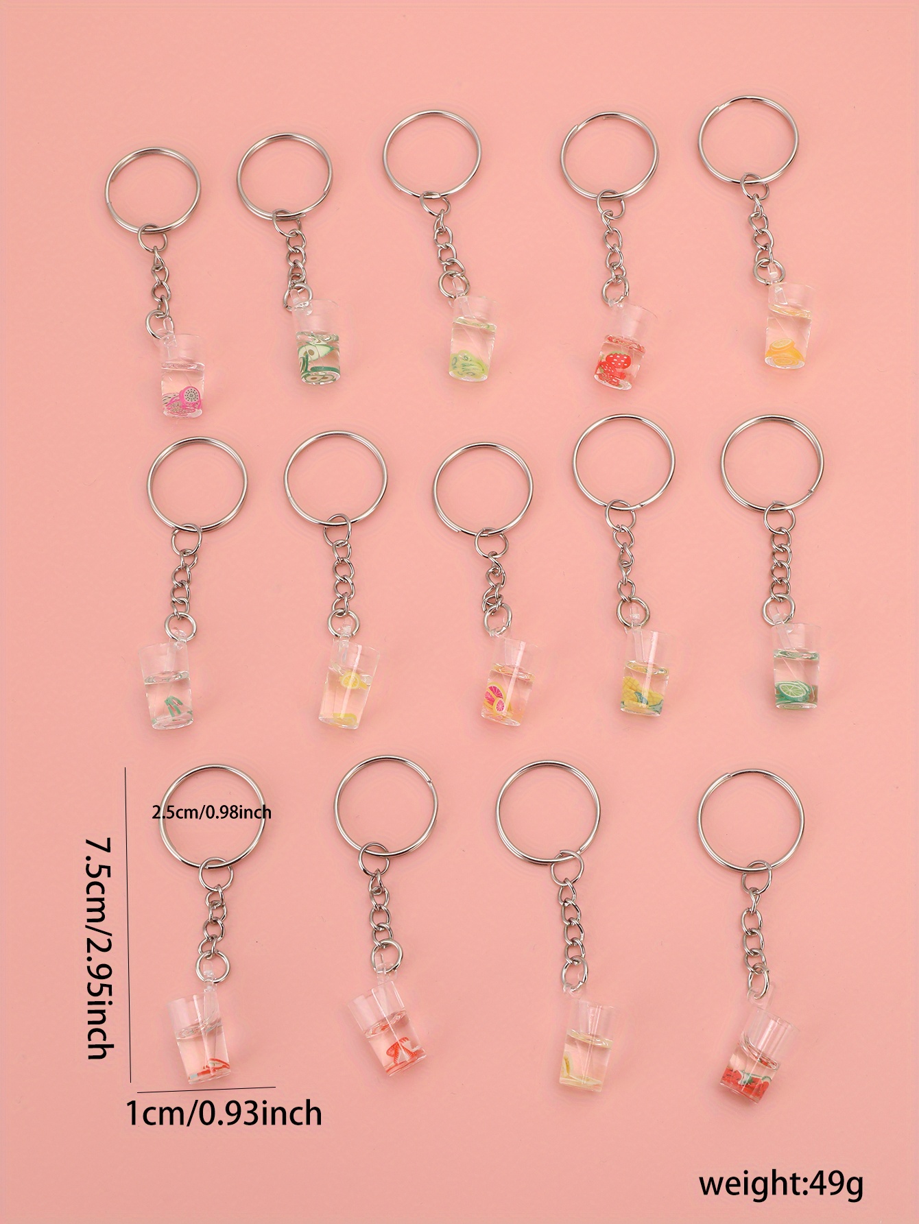 Keychain Simulation Cup Pendant - Temu United Kingdom
