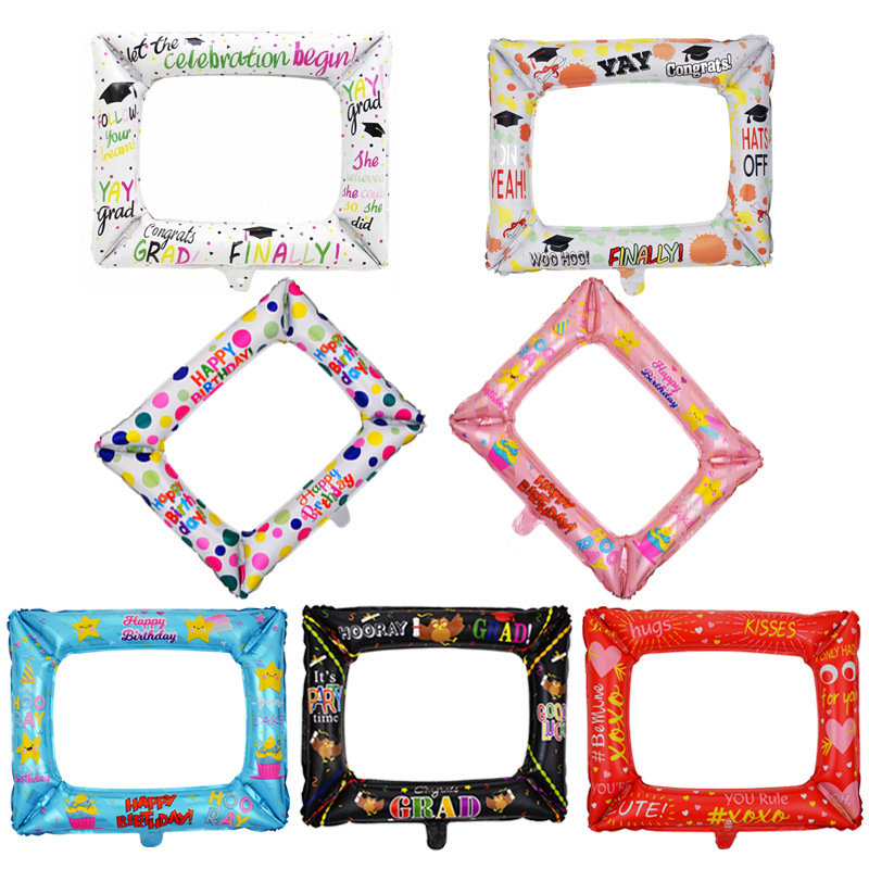 Happy Birthday Graduation Photo Booth Balloon Perfect Party - Temu