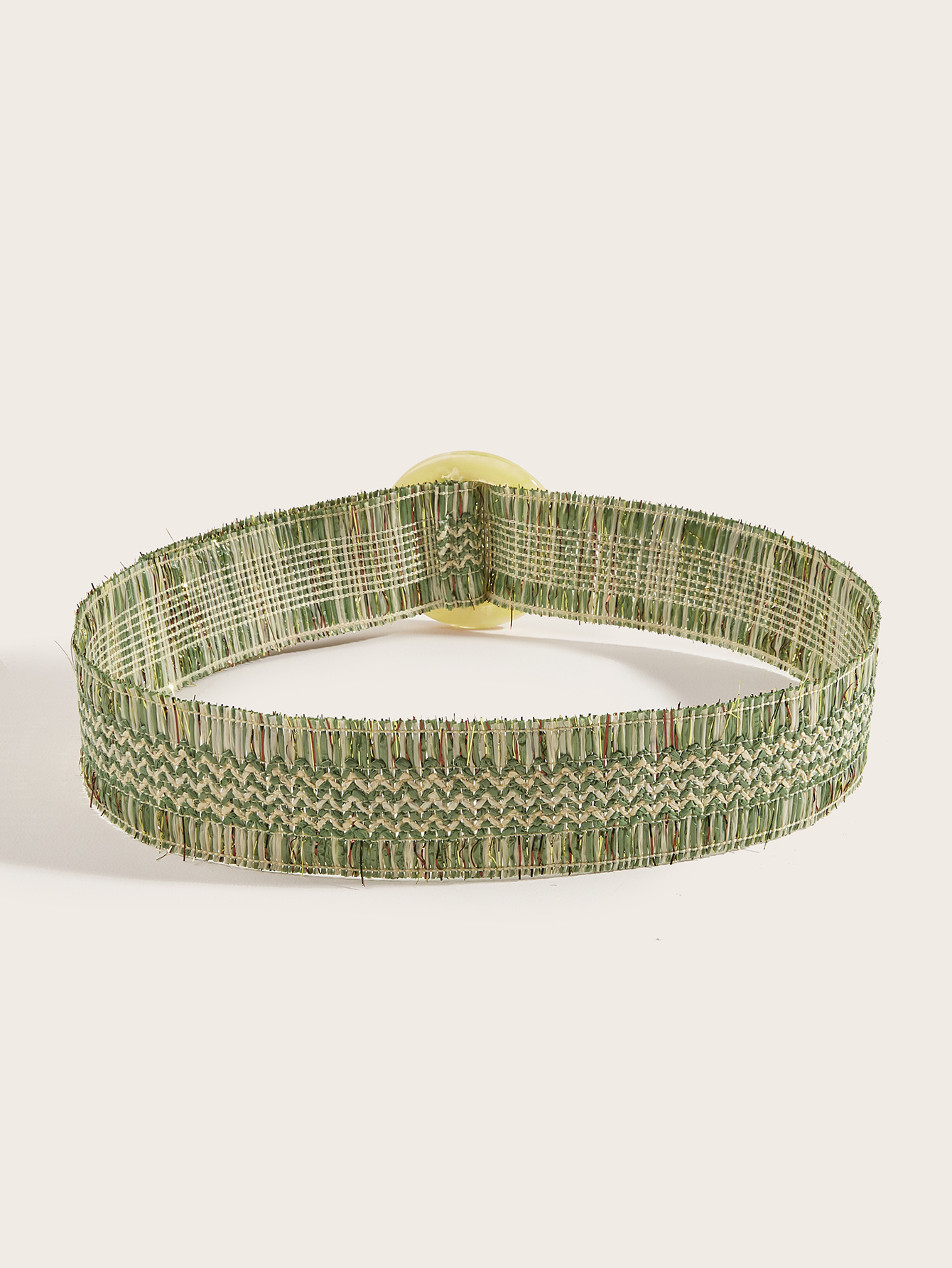 grass green crochet belts boho round wide belt woven - Temu