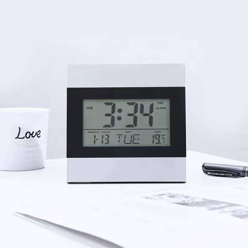Multi functional Lcd Large Screen Electronic Alarm Clock - Temu Canada