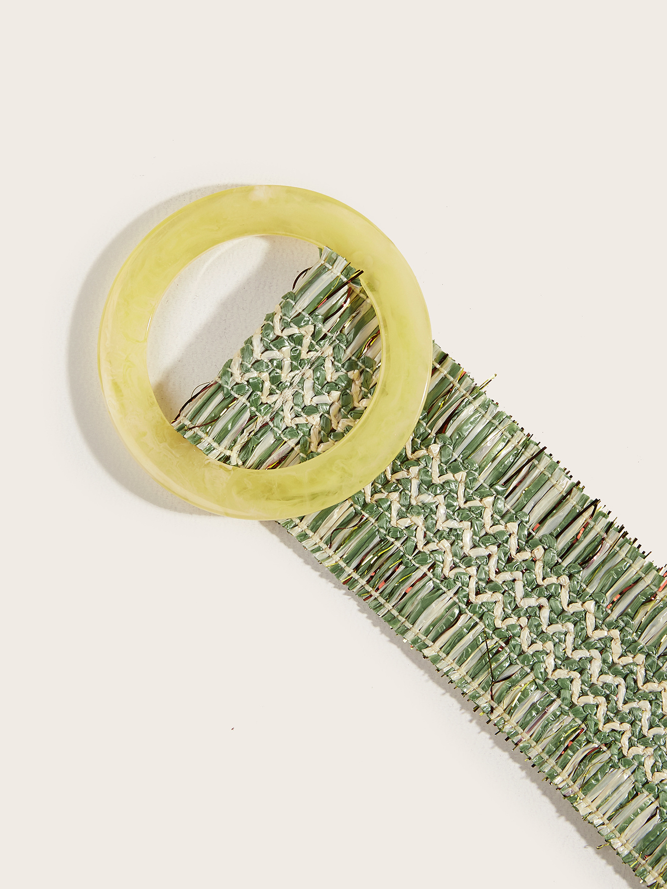 grass green crochet belts boho round wide belt woven - Temu