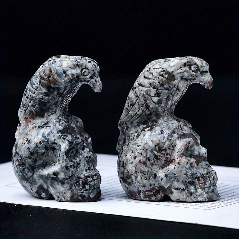 flame stone bird skull crystal gifts crystal statues crystal - Temu
