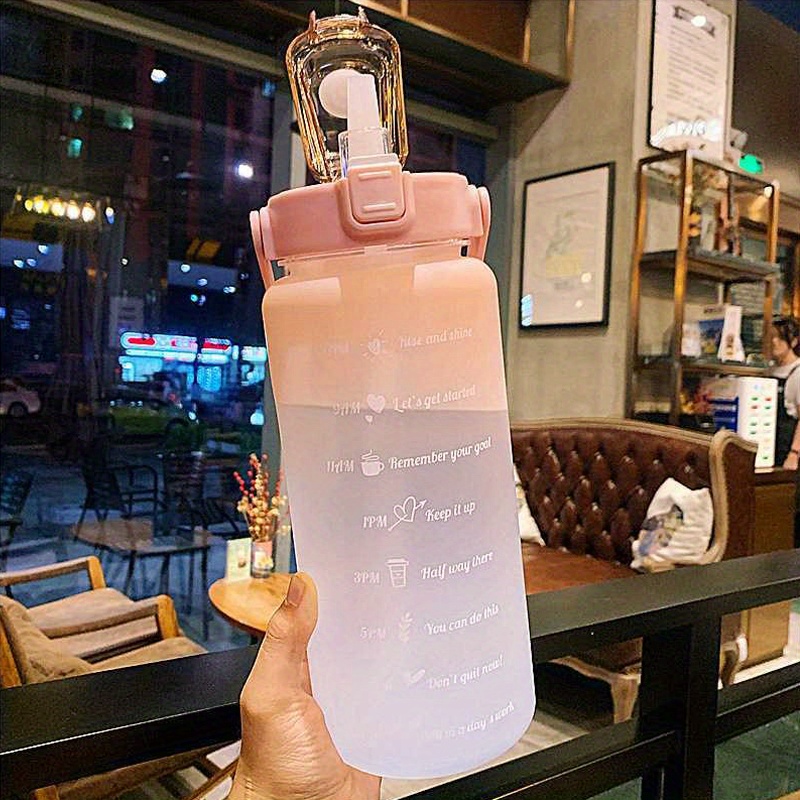 Water Bottles Motivational Water Bottle Straw - Temu