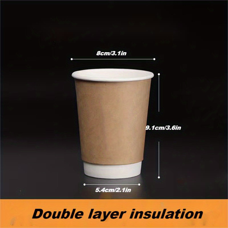 double wall insulation disposable coffee cups hot cold - Temu