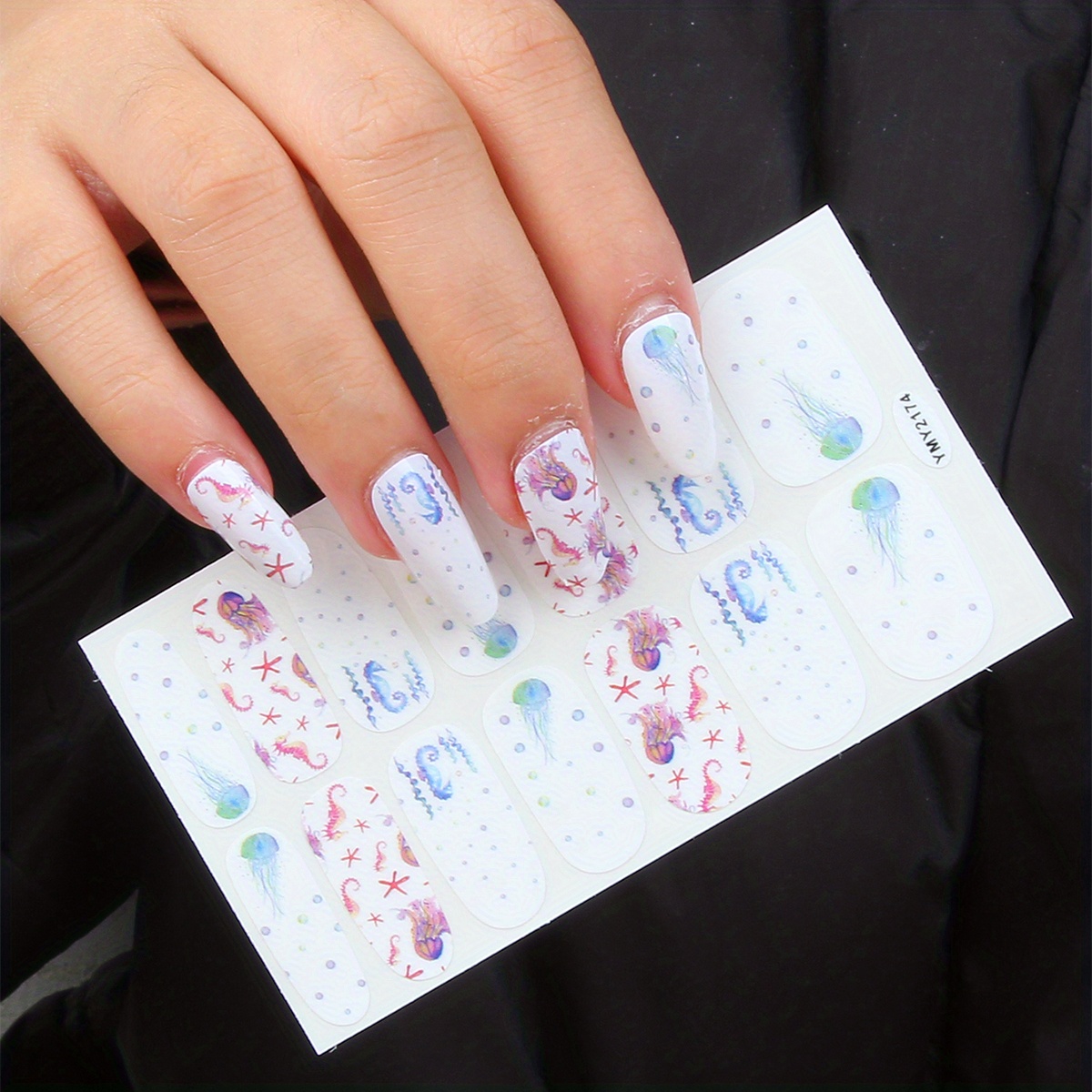 Spring Sumemr Full Wrap Toenail Polish Stickers Self - Temu