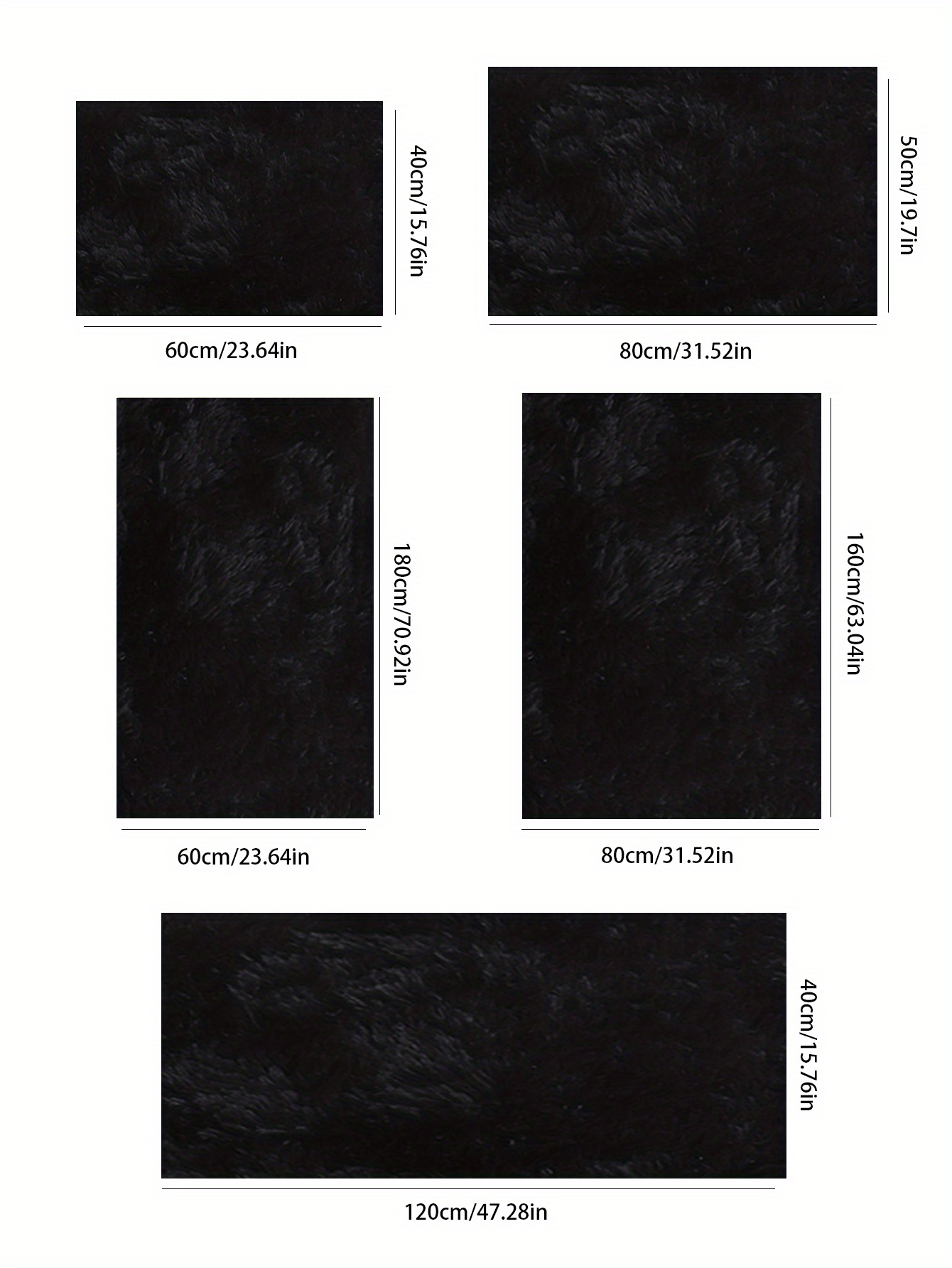 1pc Plush Area Rugs For Living Room Tie Dyed Shaggy Rug Fluffy Throw ...