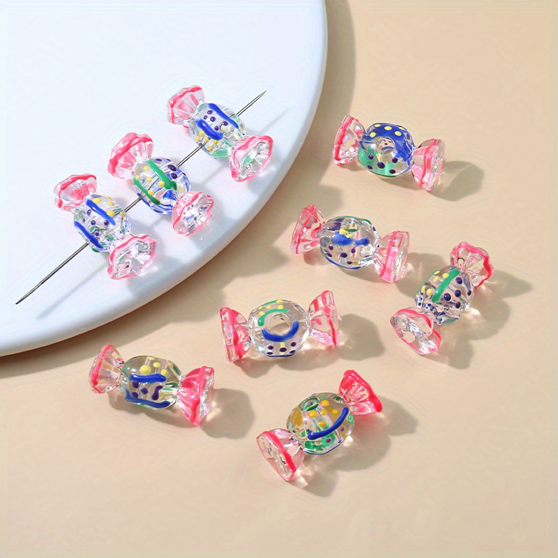 Handmade Candy Hand painted Drip Oil Bead Headdress Hair - Temu New Zealand