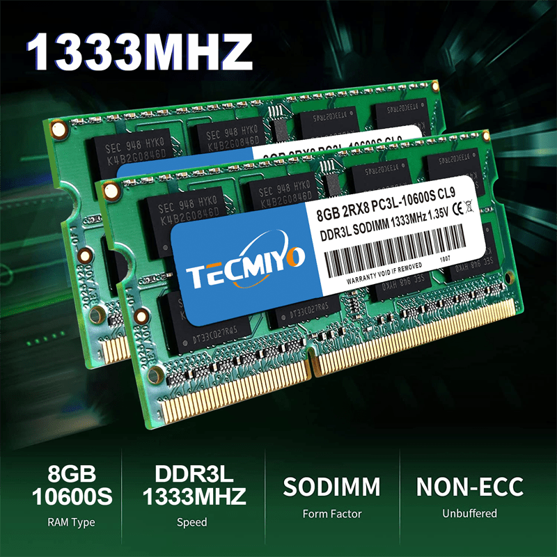 Tecmiyo 8gb Kit (2x4gb) Ddr3 1066mhz Pc 3 8500s Non Ecc - Temu United ...