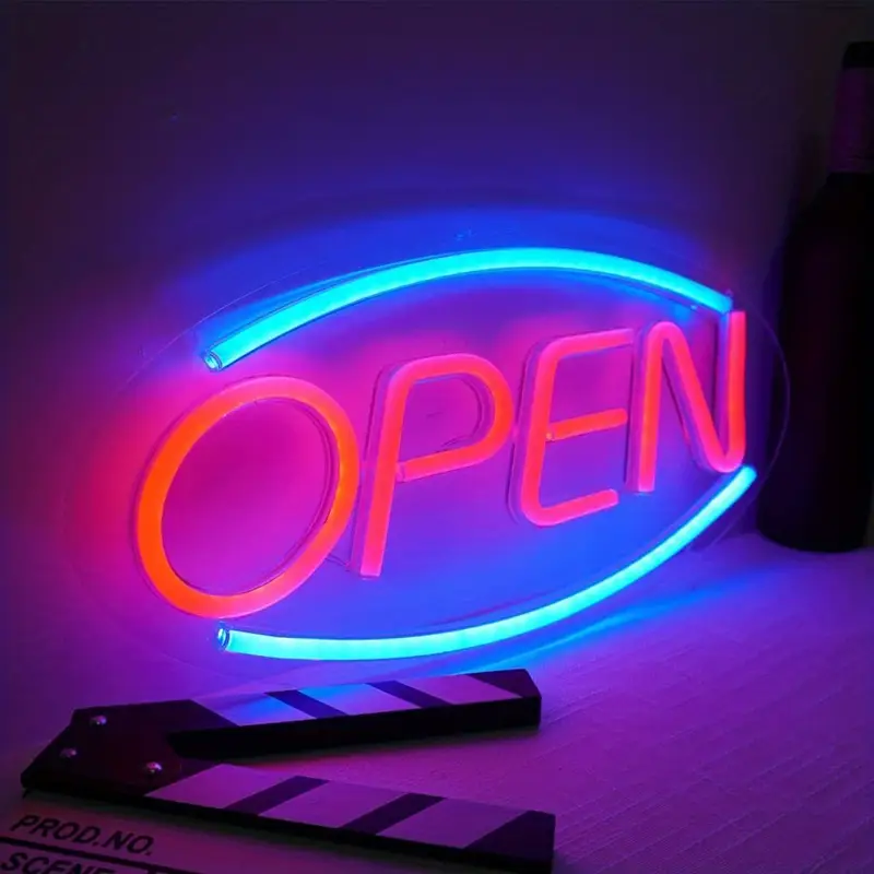 Open Neon Sign Led Business Neon Open Sign Wall Light Art Temu
