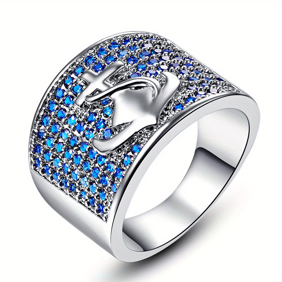 1pc Fashion Funky Modern Style Big Round Men's Ring | Shop Now For ...