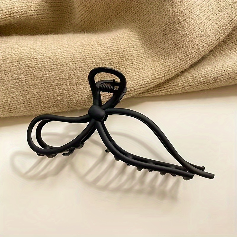 1pc 보우 디자인 헤어 클로 매트 바나나 클립 우아한 모자를 쓰고 있죠 미끄럼 방지 헤어 스타 Temu Korea