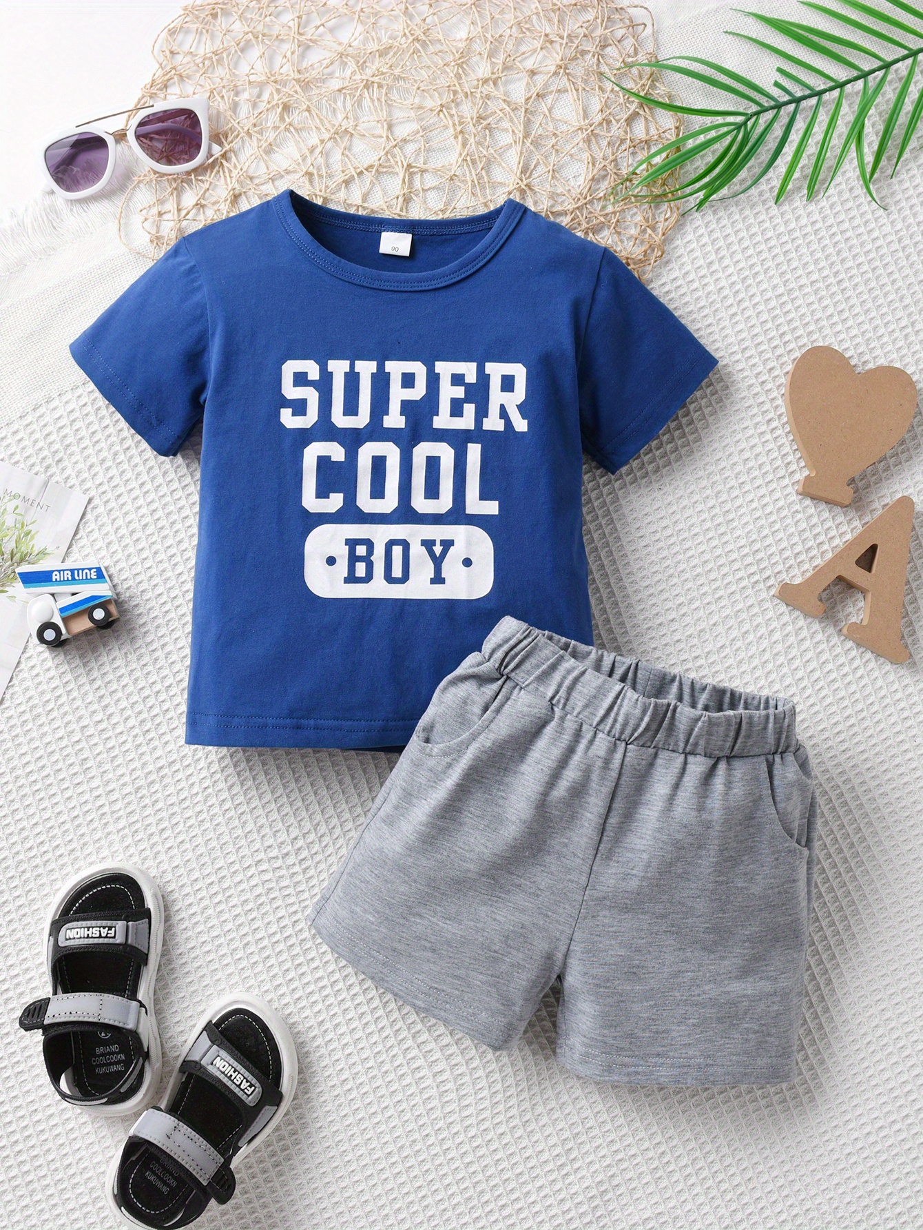 Boys " Boy" Casual Outfit Round Neck T shirt - Temu Australia