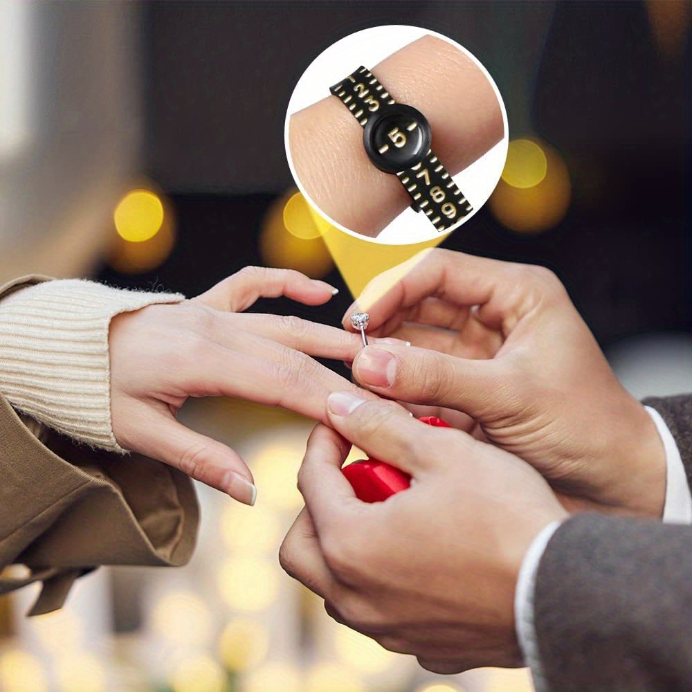 Ring Sizer Measuring Tool Reusable Finger Size Gauge Measure - Temu New ...