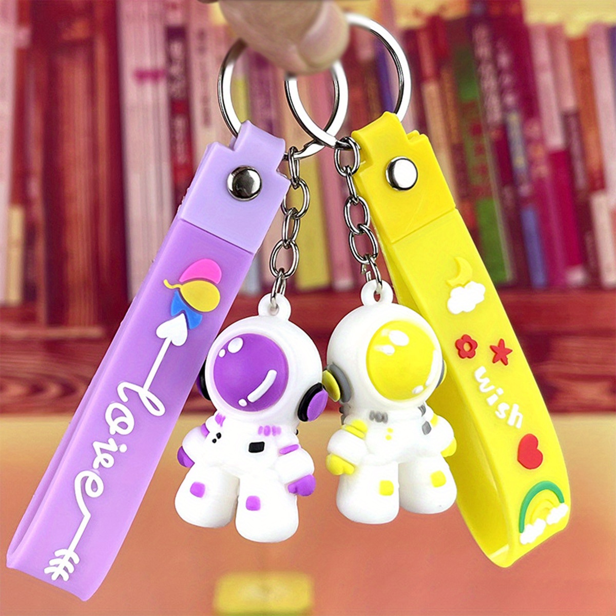 Spaceman Keychain Cute Creative Soft Glue Doll Astronaut Pendant School ...