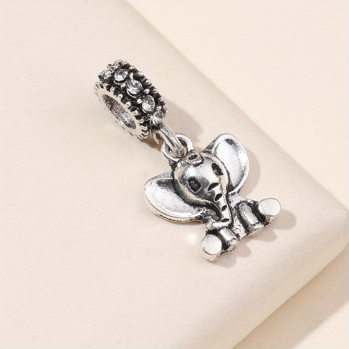 1pc Simple Versatile Charm Elephant Pendant Beaded Creative Diy ...